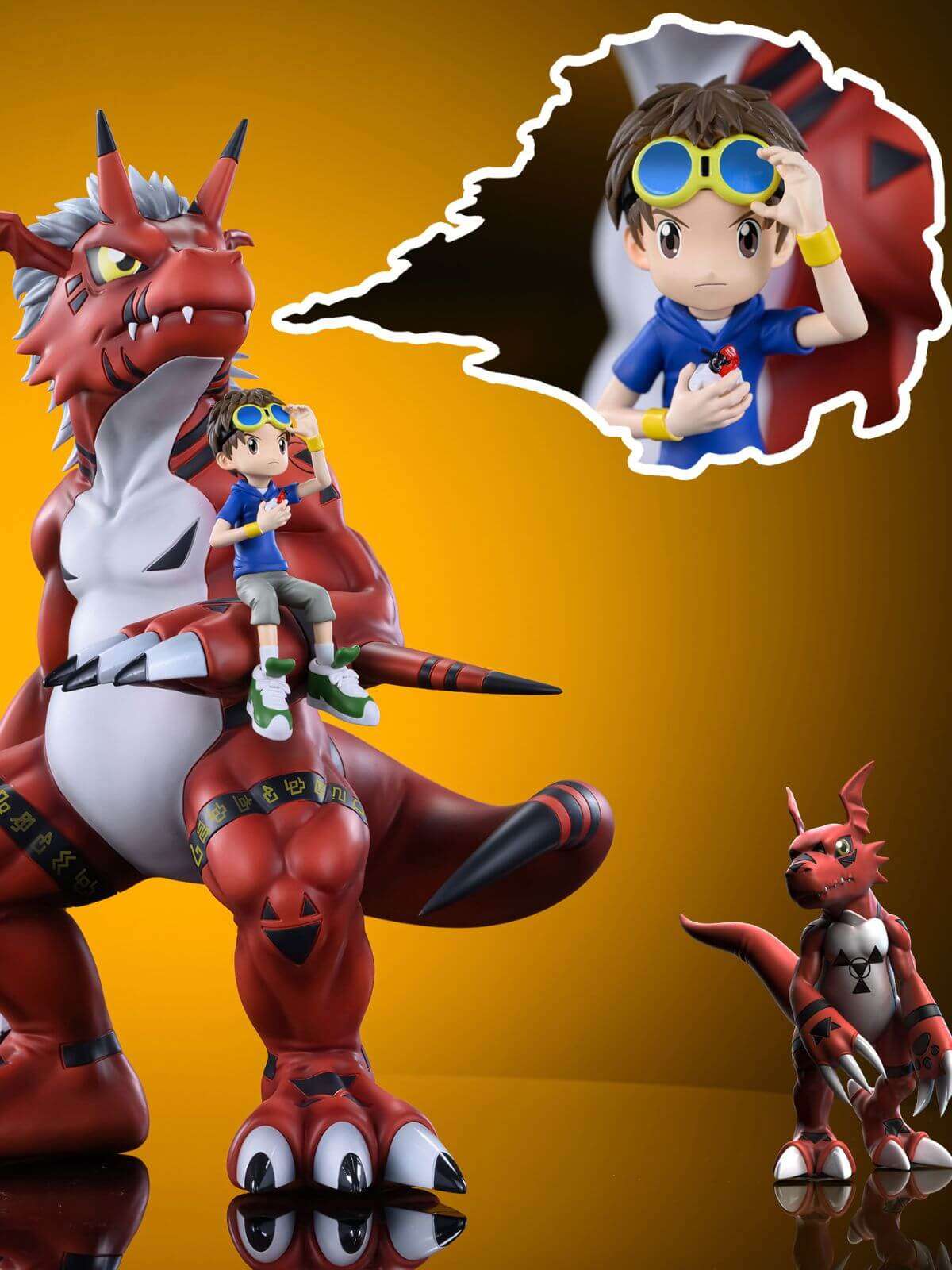 Growmon And Takato Matsuda - DMX Studio - Collector Figures